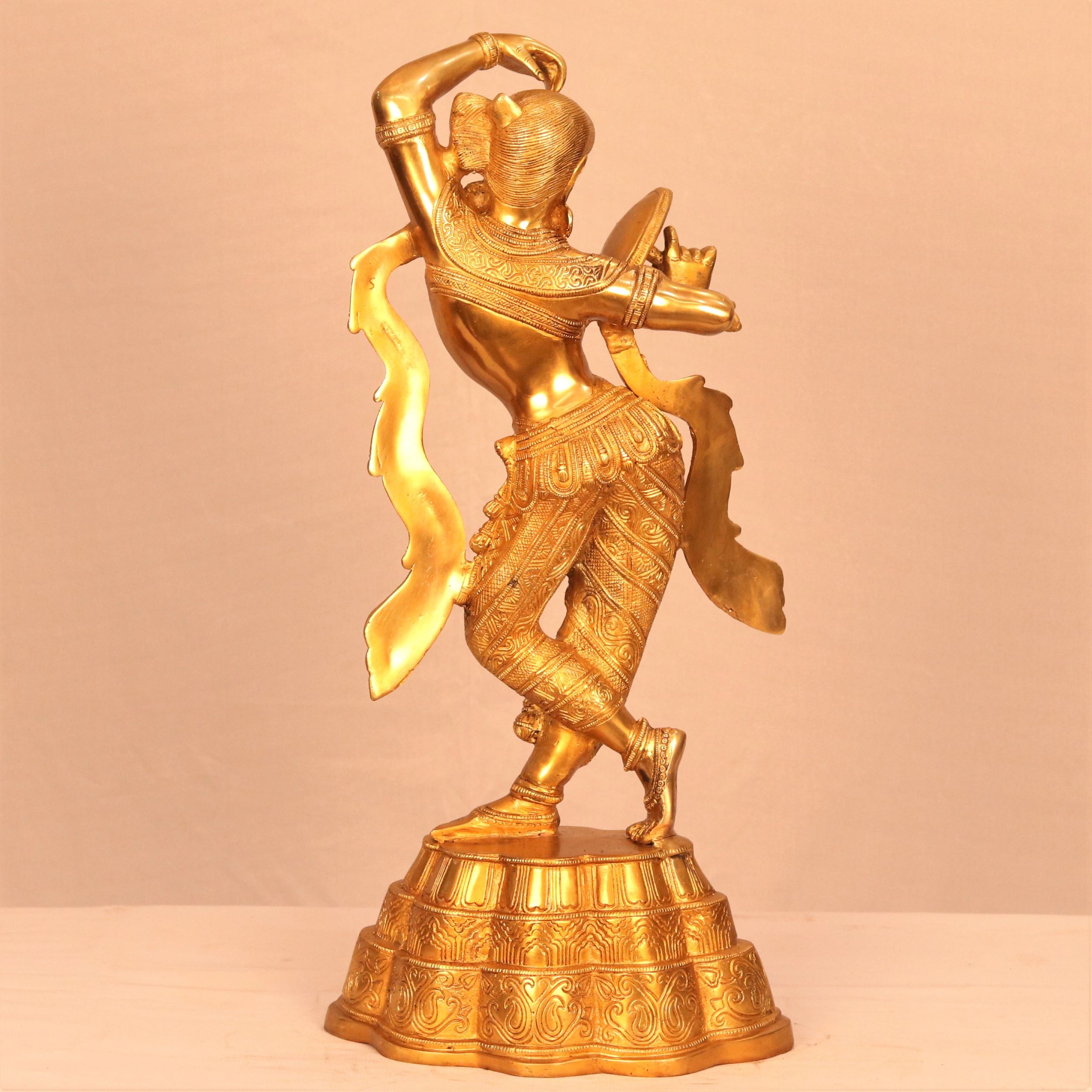 LADY FIGURINE BRASS STATUE - Gangeswave | Buy exclusive brass statues ...