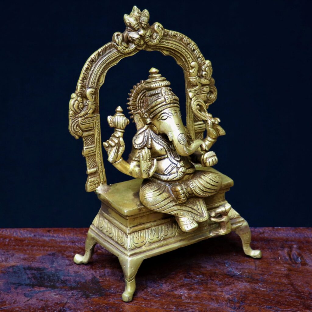 Small Ganesh Idol - Gangeswave | Buy exclusive brass statues ...
