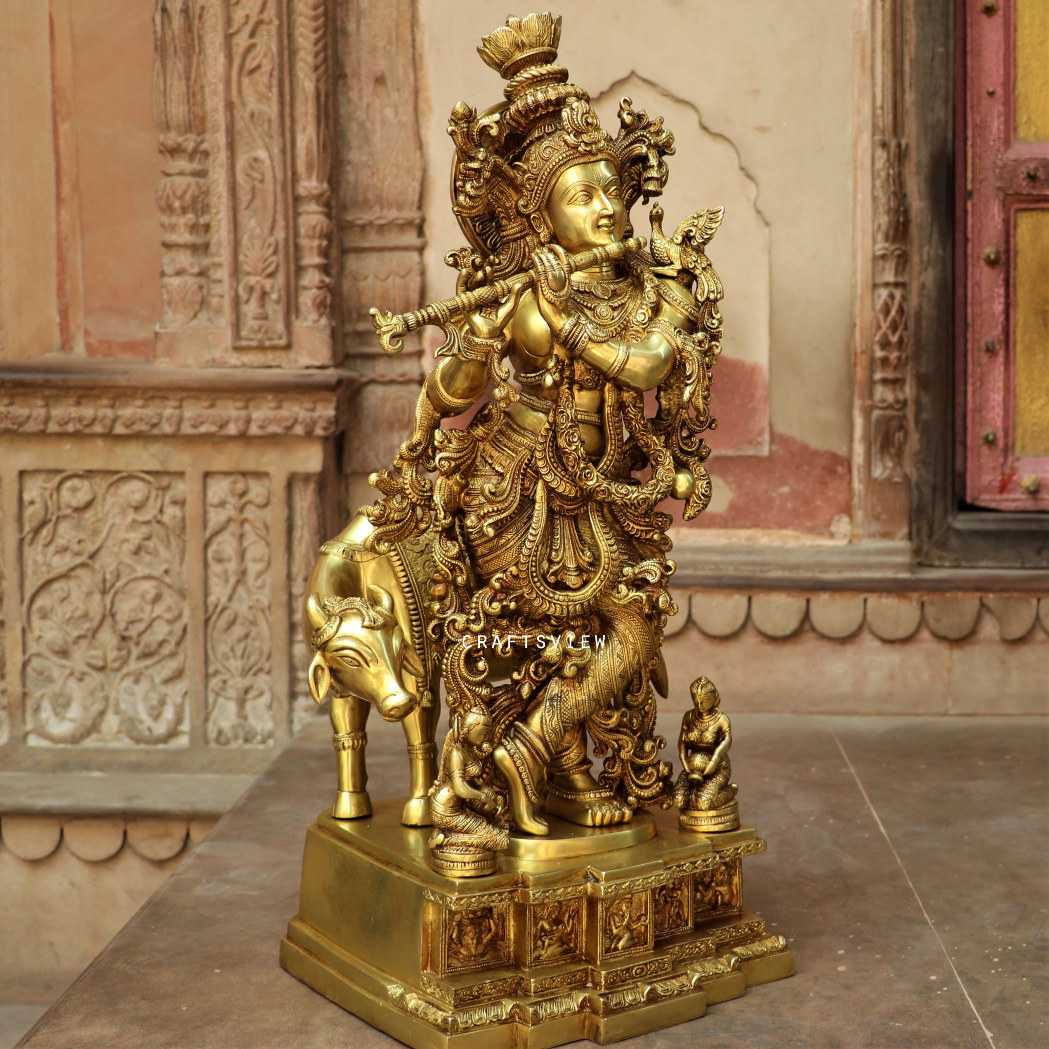 CHOLA KRISHNA BRASS STATUE - Buy exclusive brass statues, collectibles ...