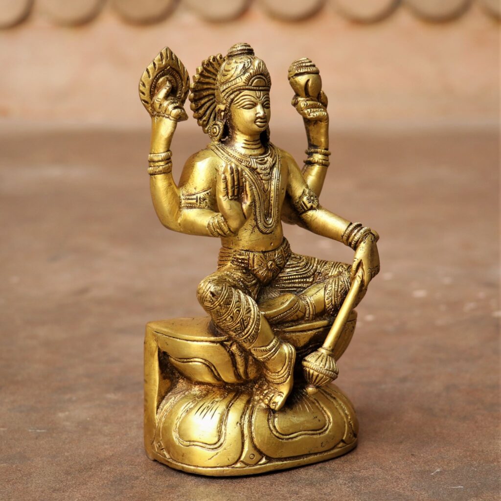VISHNU BRASS STATUE - Buy exclusive brass statues, collectibles and decor