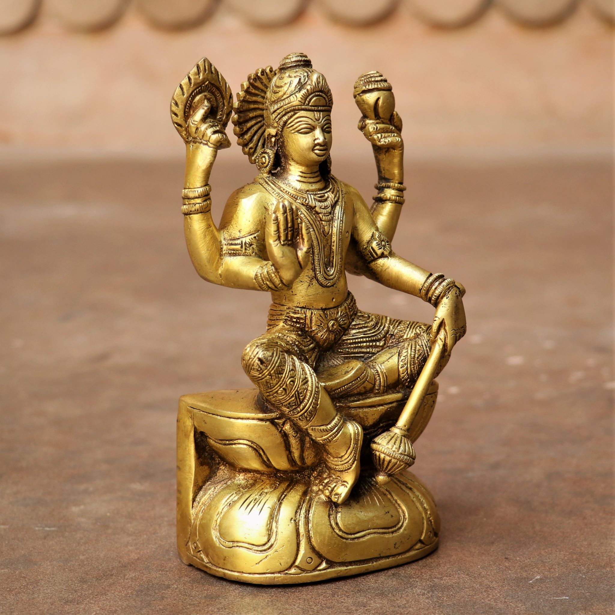 VISHNU BRASS STATUE - Buy exclusive brass statues, collectibles and decor