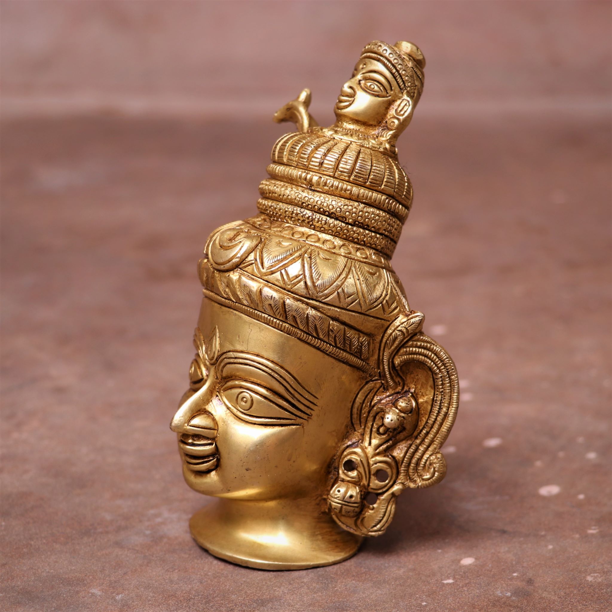 Shiva head with ganga statue - Buy exclusive brass statues ...