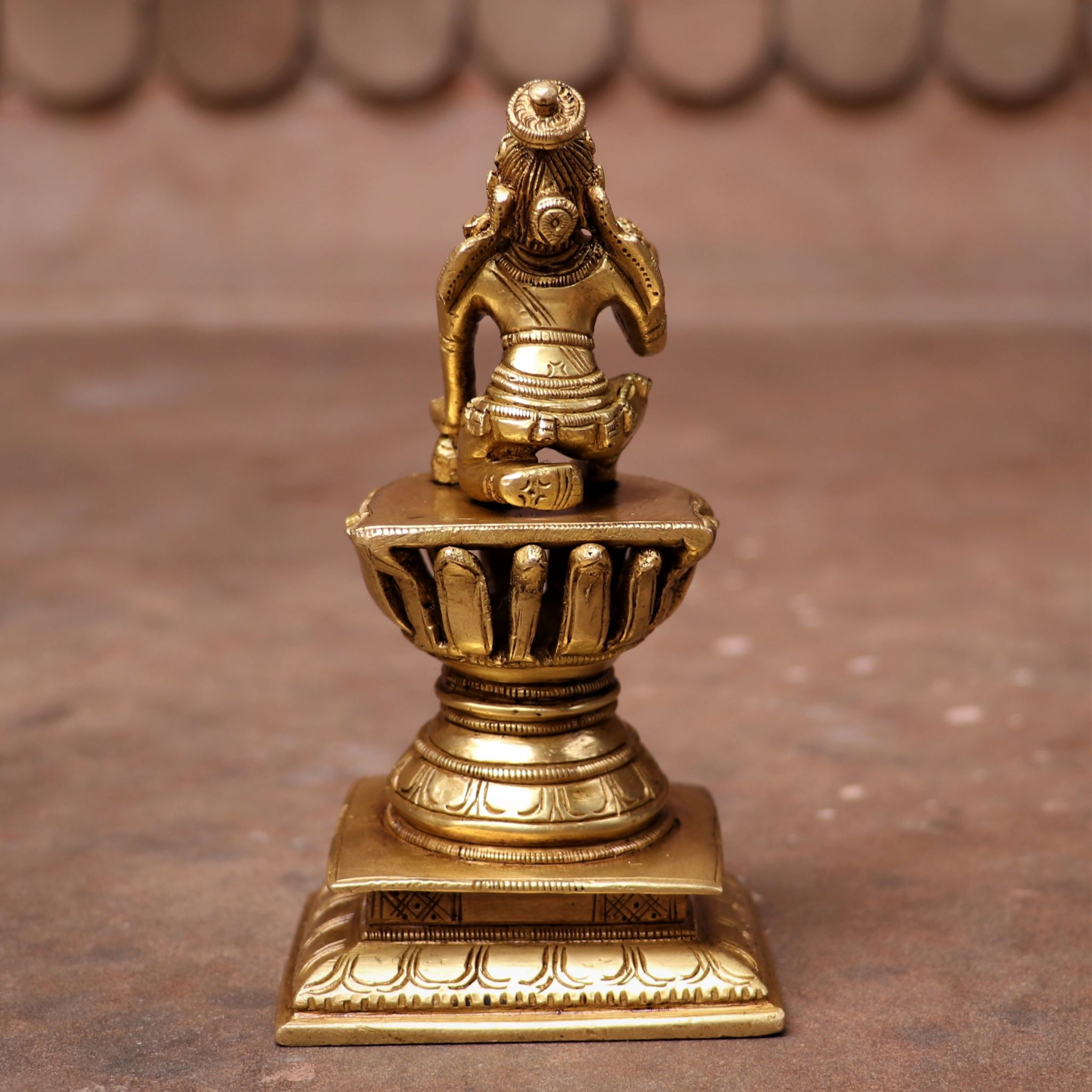 LADDU GOPAL SITTING ON LOTUS - Buy exclusive brass statues ...