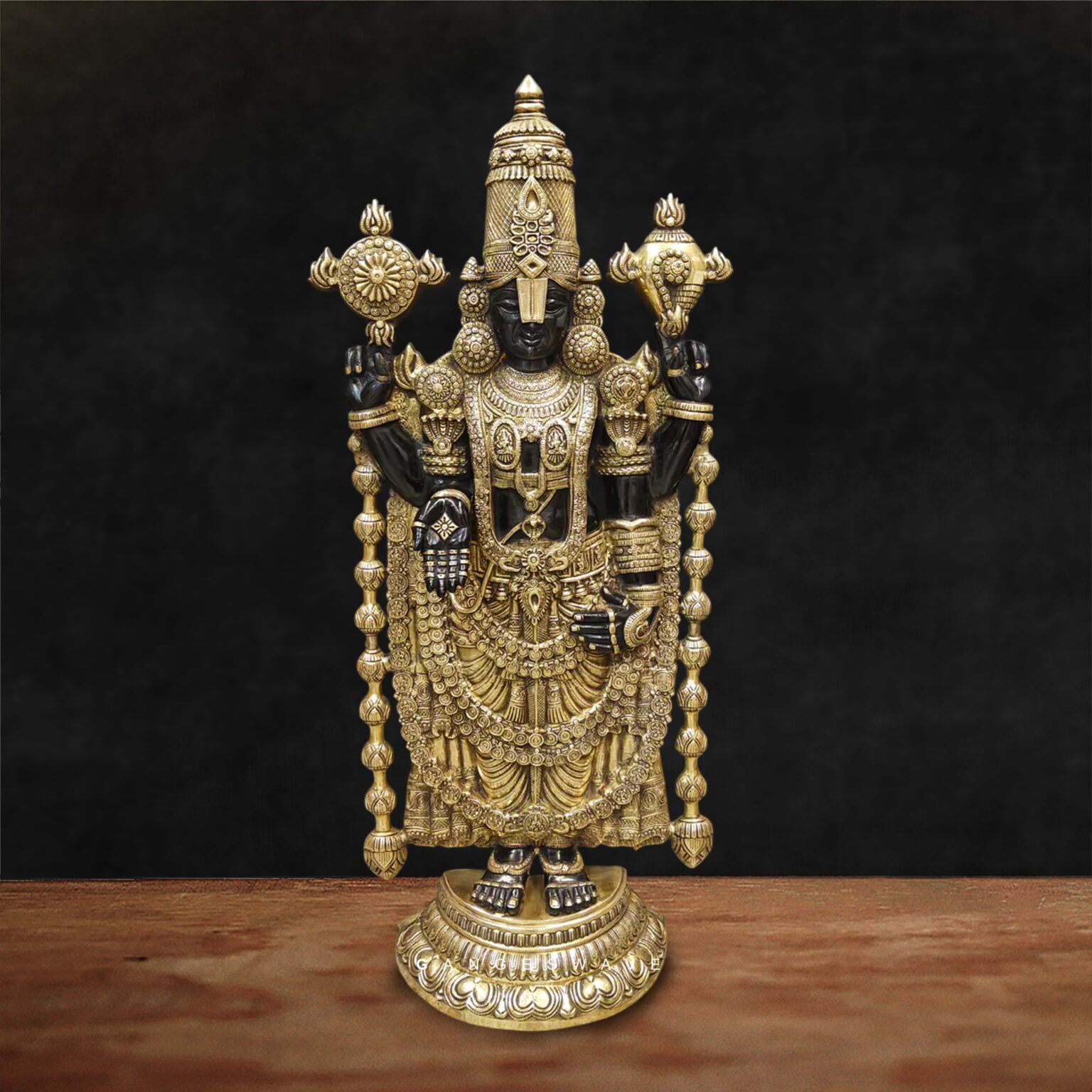 Big lord Venkateshwara brass statue-47" - Gangeswave | Buy exclusive ...