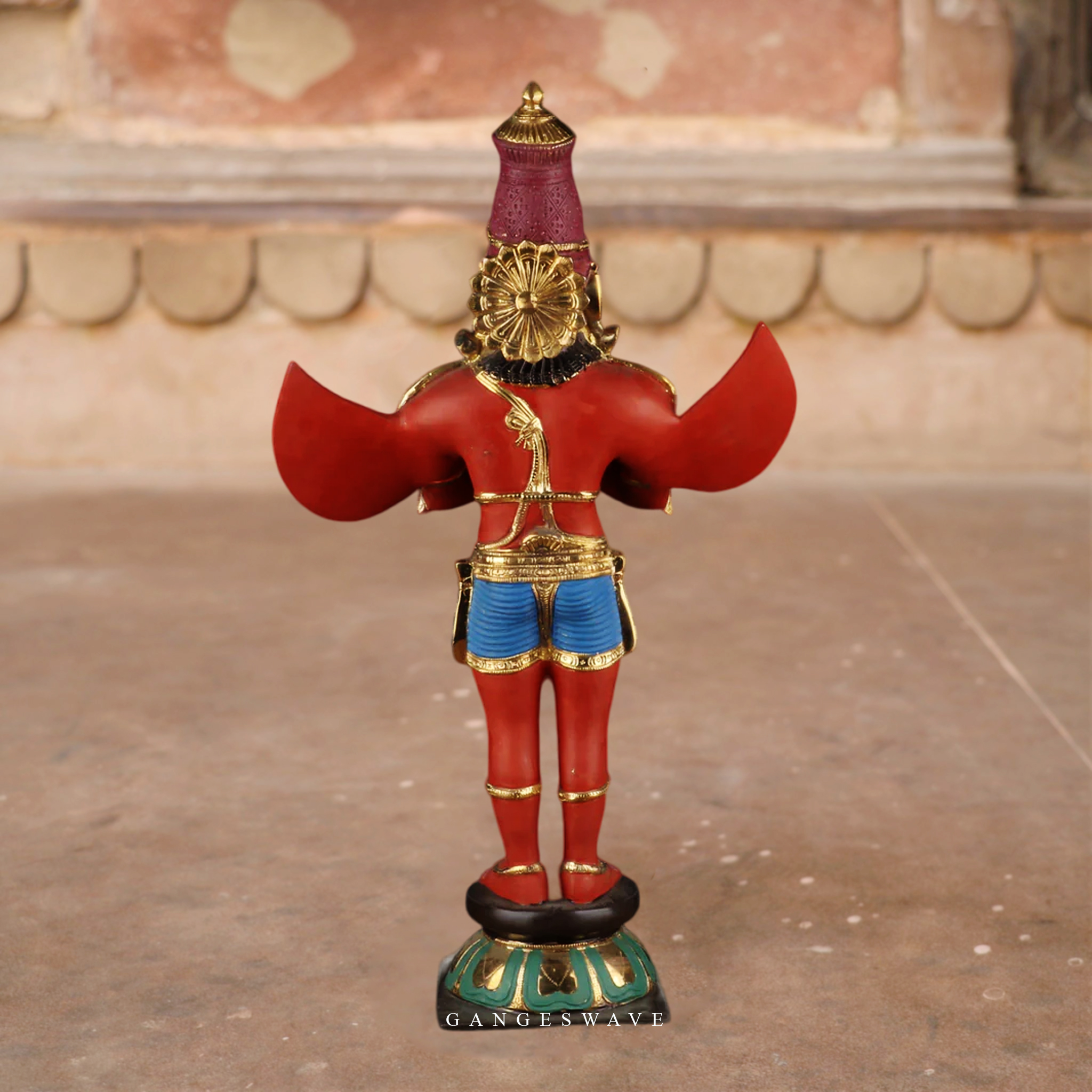 Standing Colourful Brass Garuda-21" - Buy exclusive brass statues ...