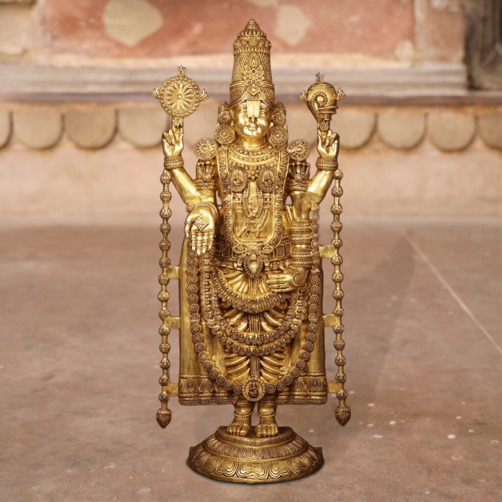 Big Lord Balaji Brass Statue - 47" - Buy exclusive brass statues ...