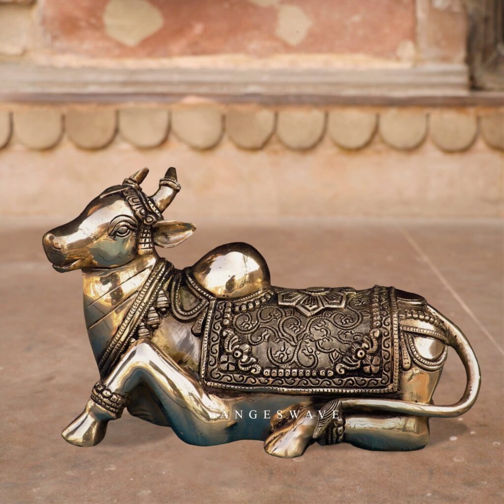 Brass Nandi Statue - Buy exclusive brass statues, collectibles and decor