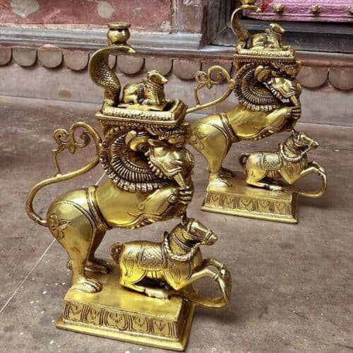 Artistic Mythical Yali Brass Table Stand ( set of 4 legs) - Buy ...