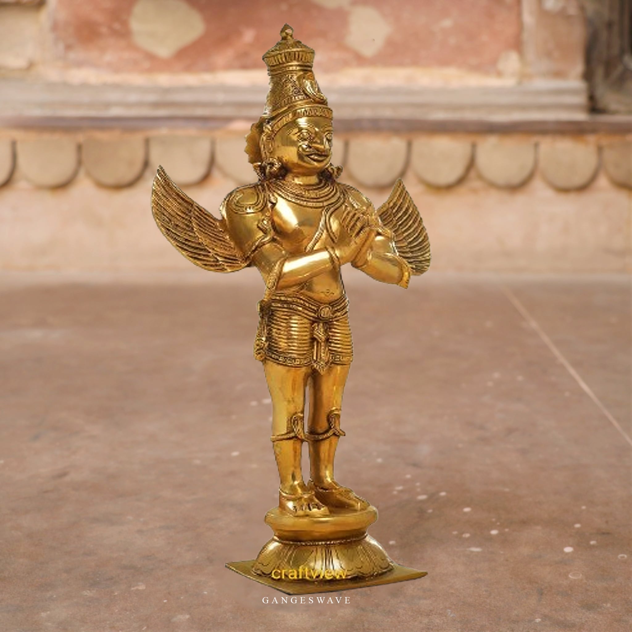 Brass Standing Garuda - 22" - Buy exclusive brass statues, collectibles ...
