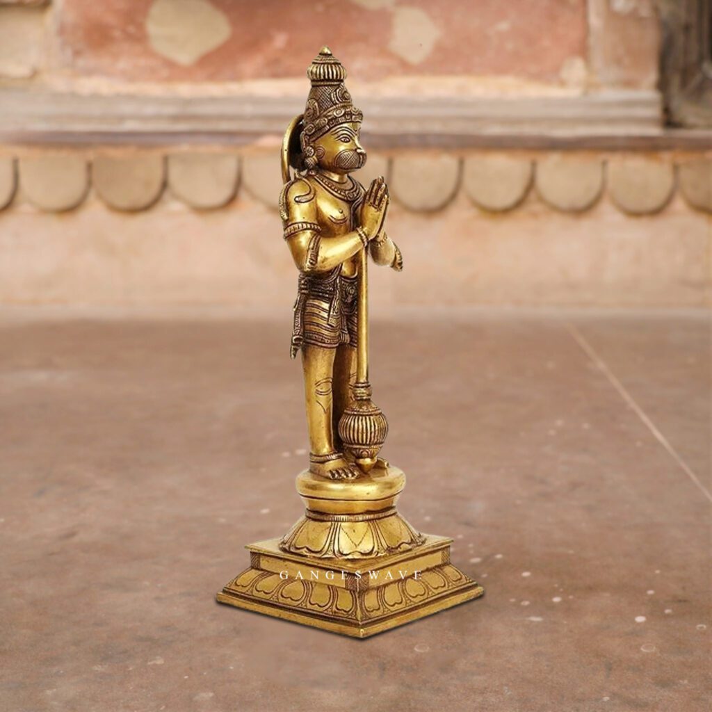 Brass Standing Hanuman Statue -16" - Buy exclusive brass statues ...