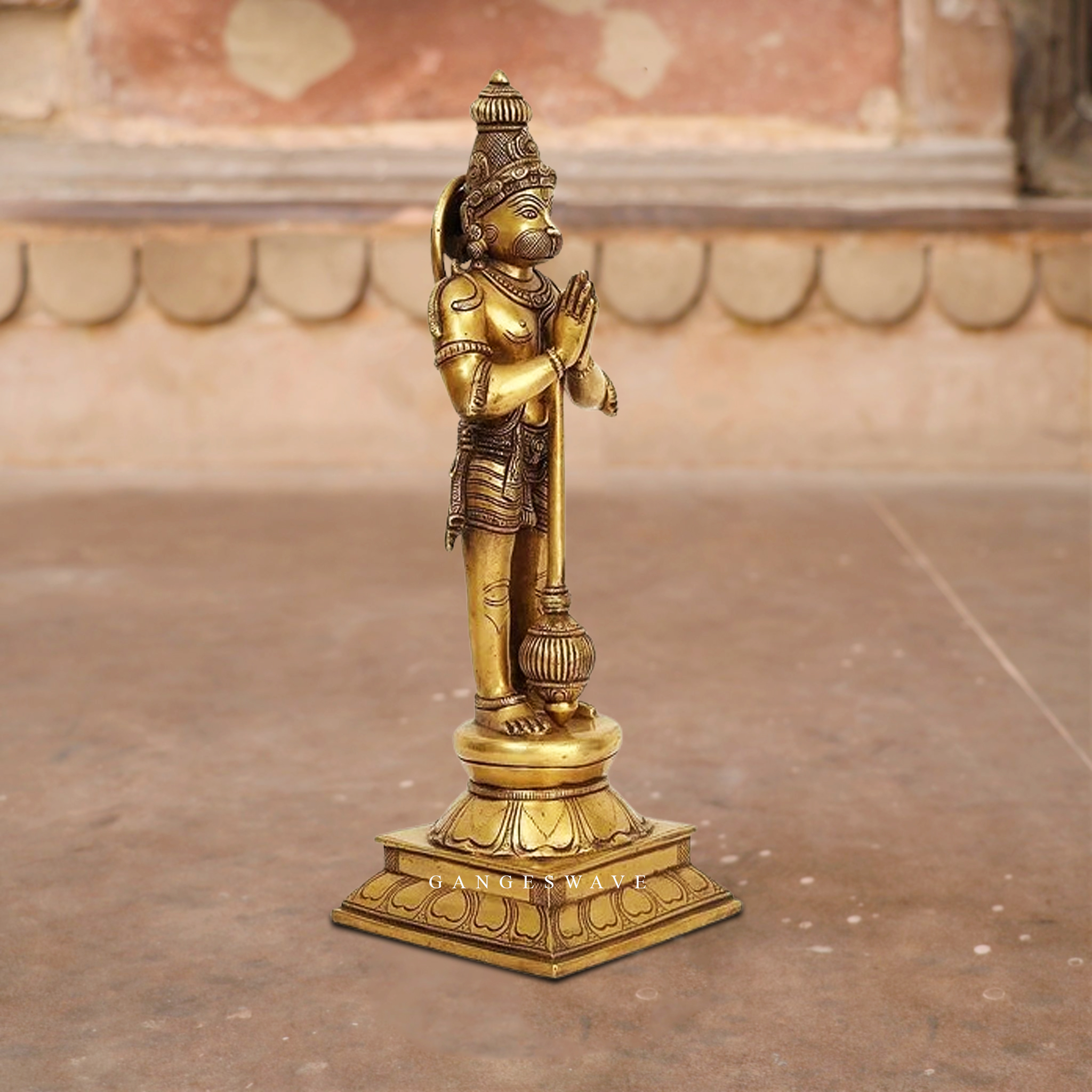 Brass Standing Hanuman Statue -16" - Buy exclusive brass statues ...