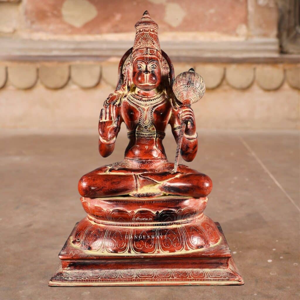 Artistic Terracotta Red Hanuman Statue - Buy exclusive brass statues ...