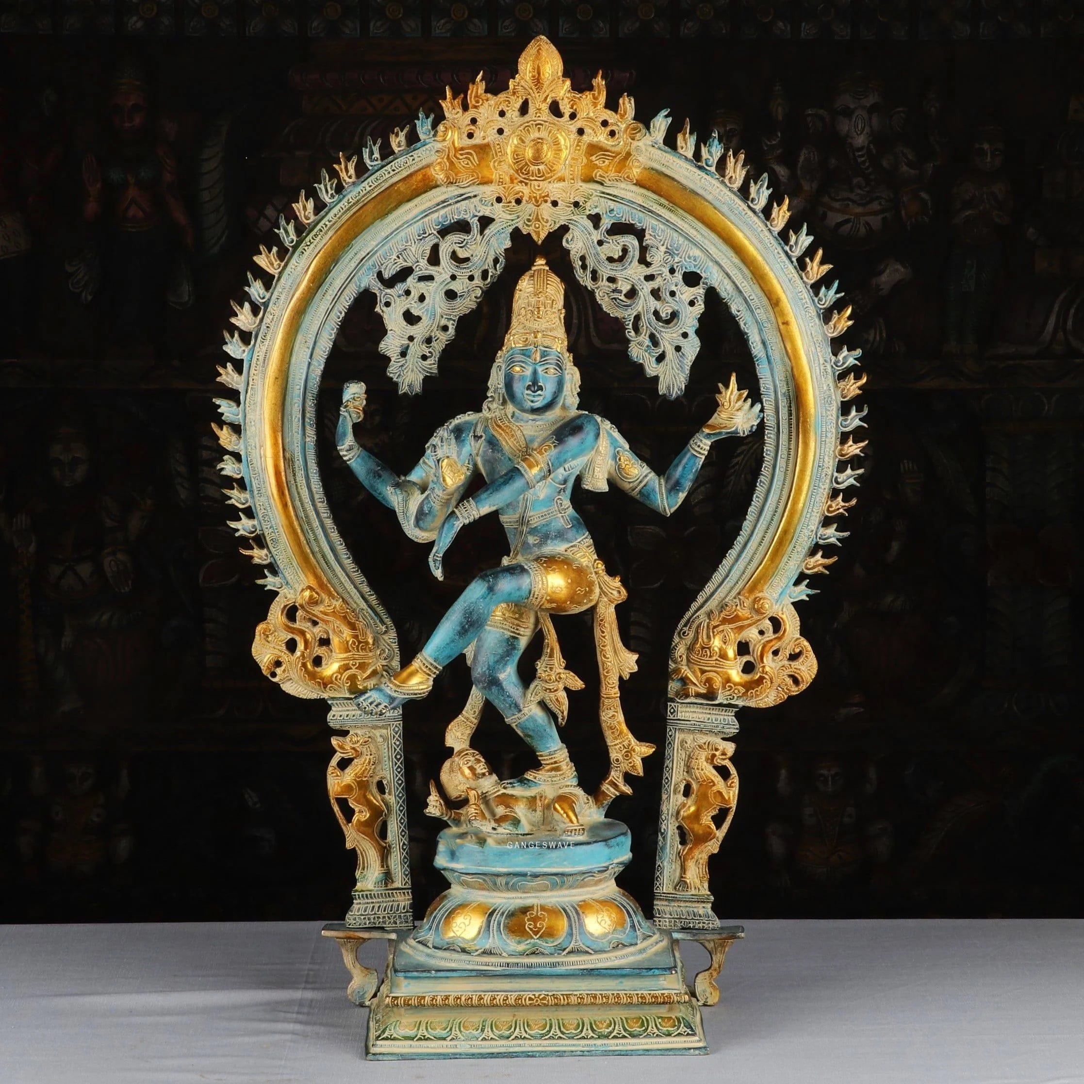 Artistic Vintage Finished Nataraja Statue - Buy exclusive brass statues ...