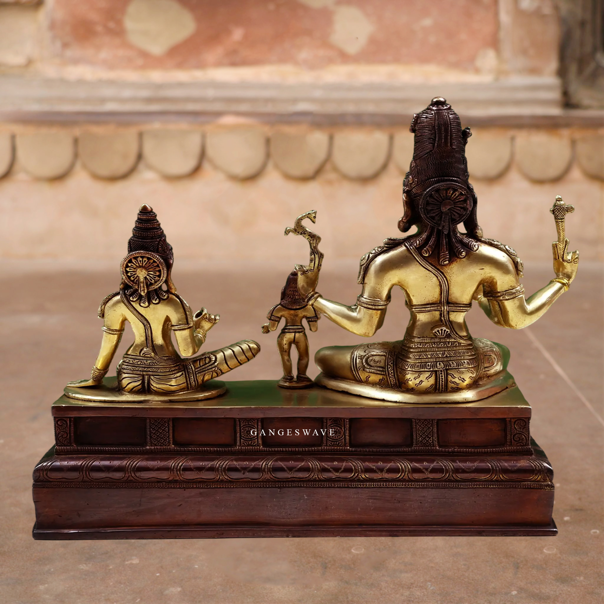 13" Brass Somaskanda, Shiva, Parvati & Murugan - Buy exclusive brass ...
