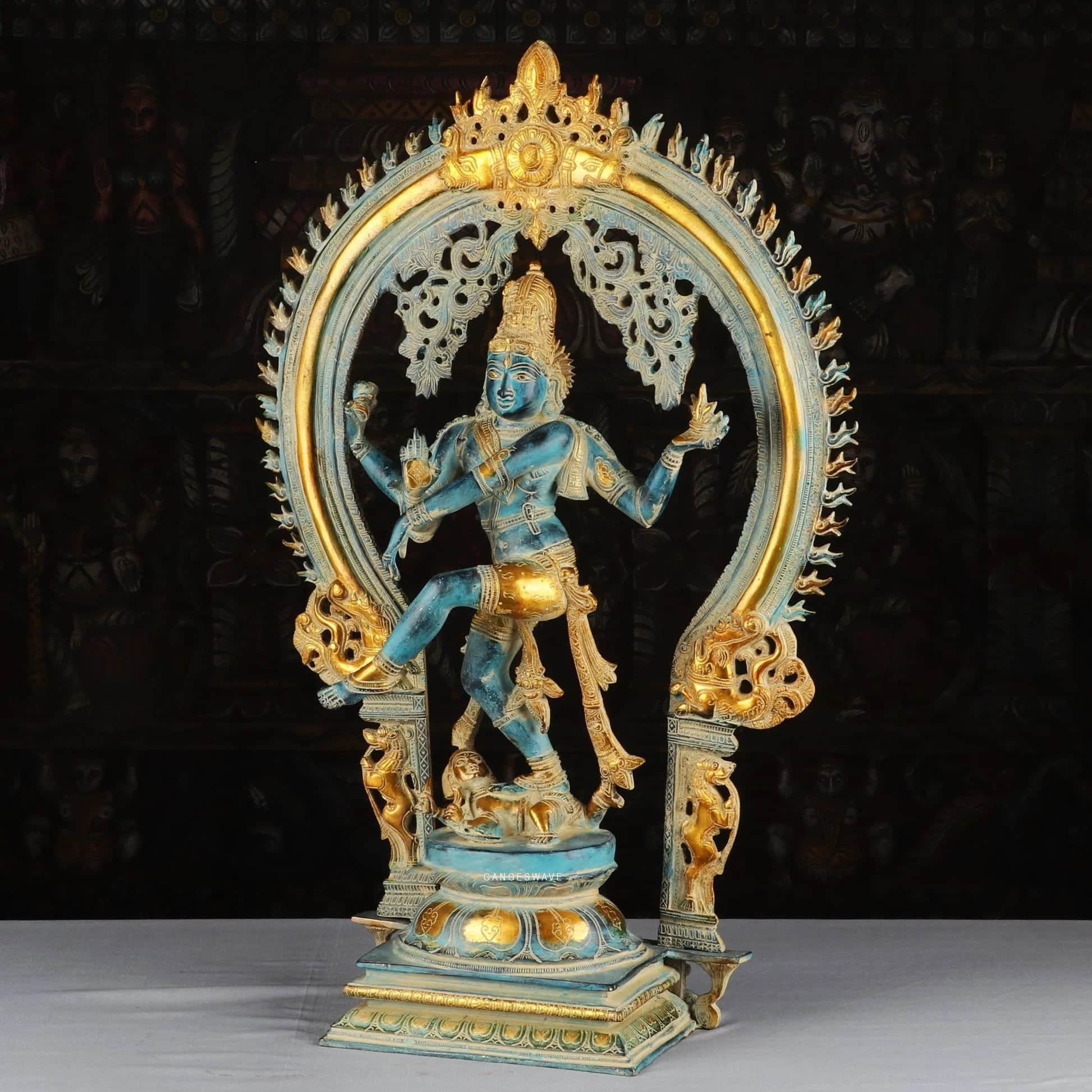 Artistic Vintage Finished Nataraja Statue - Gangeswave | Buy exclusive ...