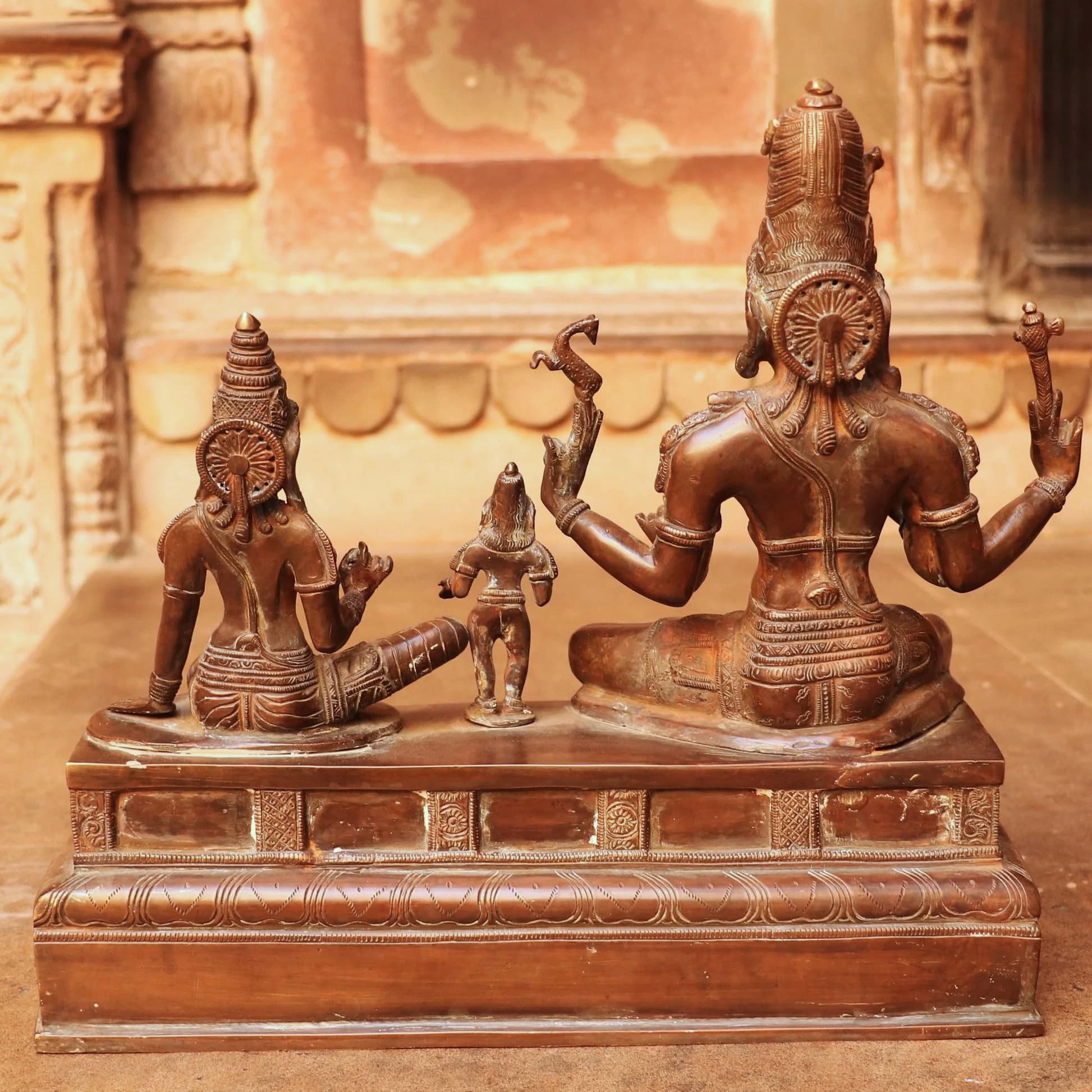 13" Brass Somaskanda, Shiva, Parvati & Murugan - Buy exclusive brass ...