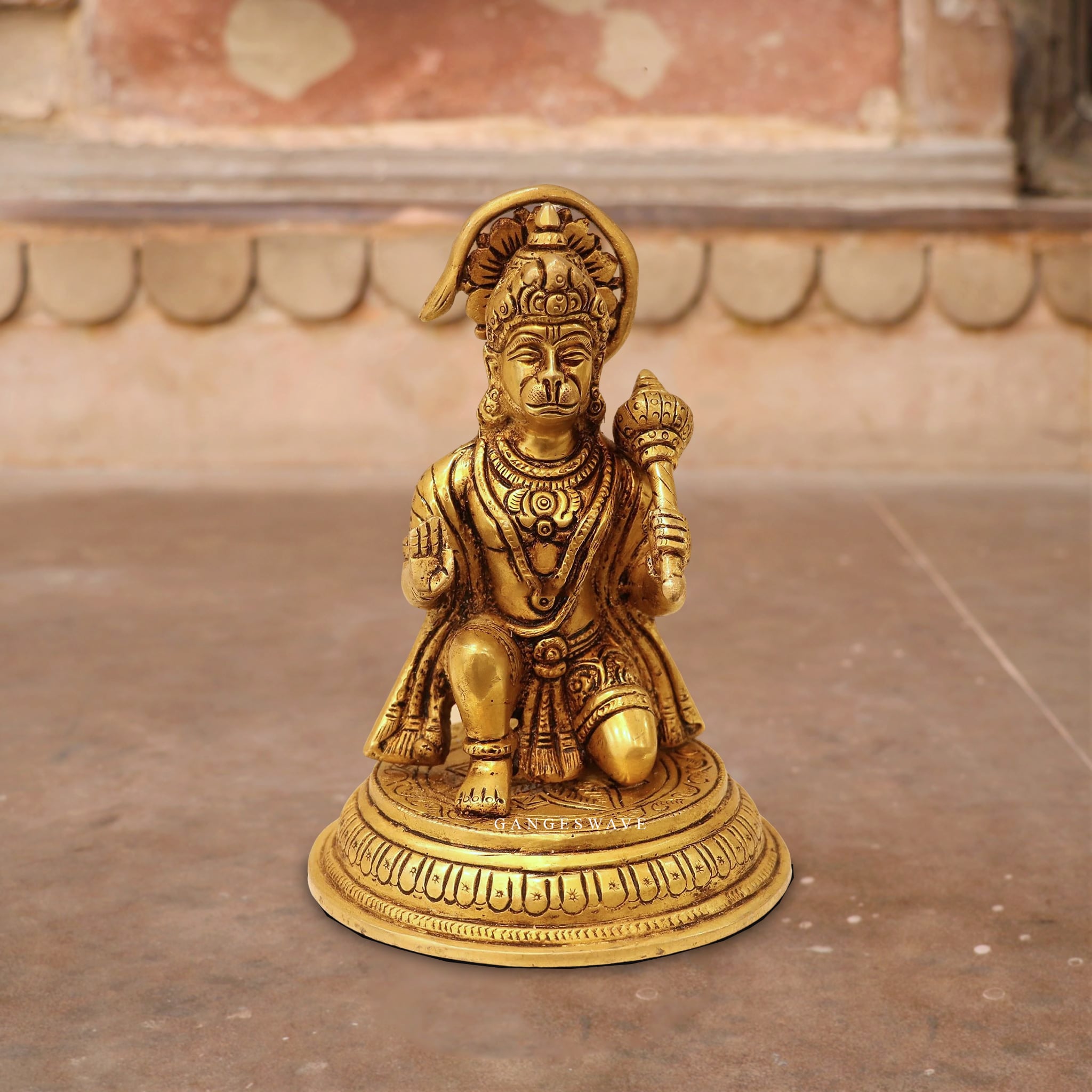 7 inch Hanuman Brass Idol - Buy exclusive brass statues, collectibles ...
