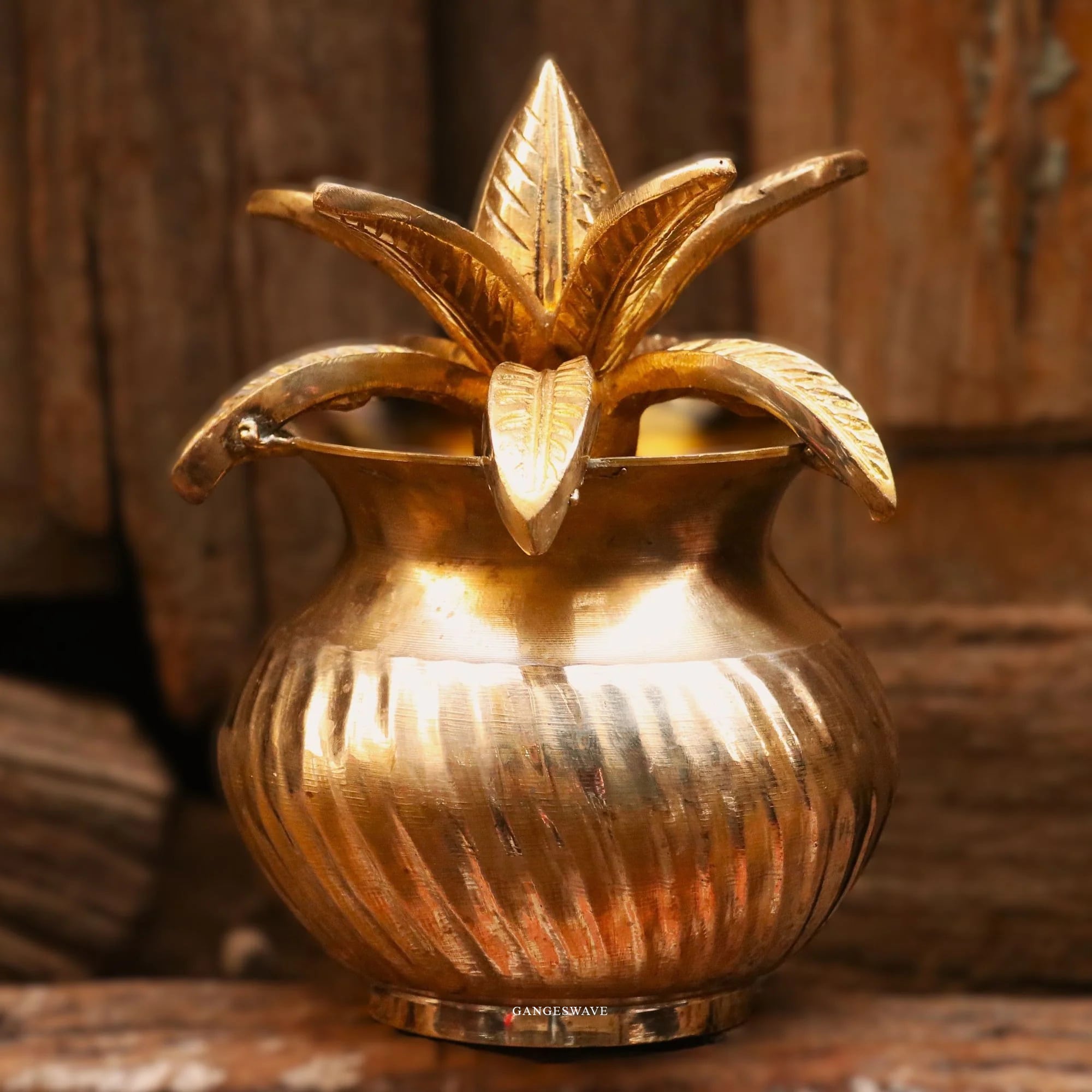 6" Brass Mangal Kalash - Buy exclusive brass statues, collectibles and ...