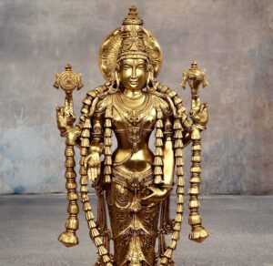 Vishnu Das Avtar Bronze Statue - 31 inches - Gangeswave | Buy exclusive ...