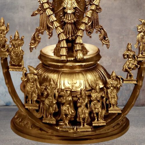 Vishnu Das Avtar Bronze Statue - 31 inches - Gangeswave | Buy exclusive ...