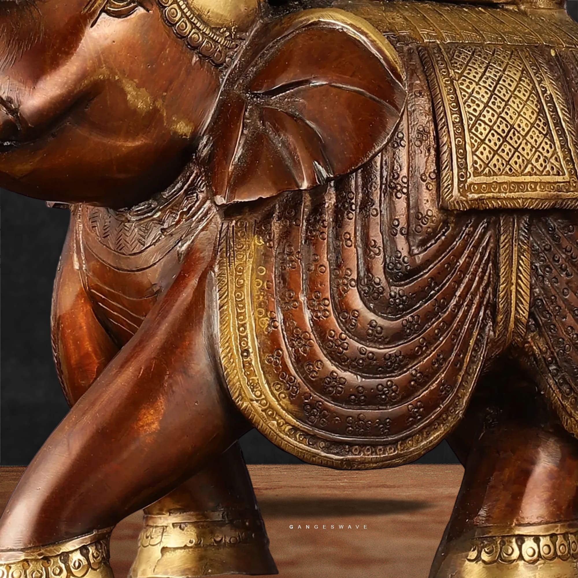 Artistic Elephant Brass Decor in Vintage Finish - Buy exclusive brass ...