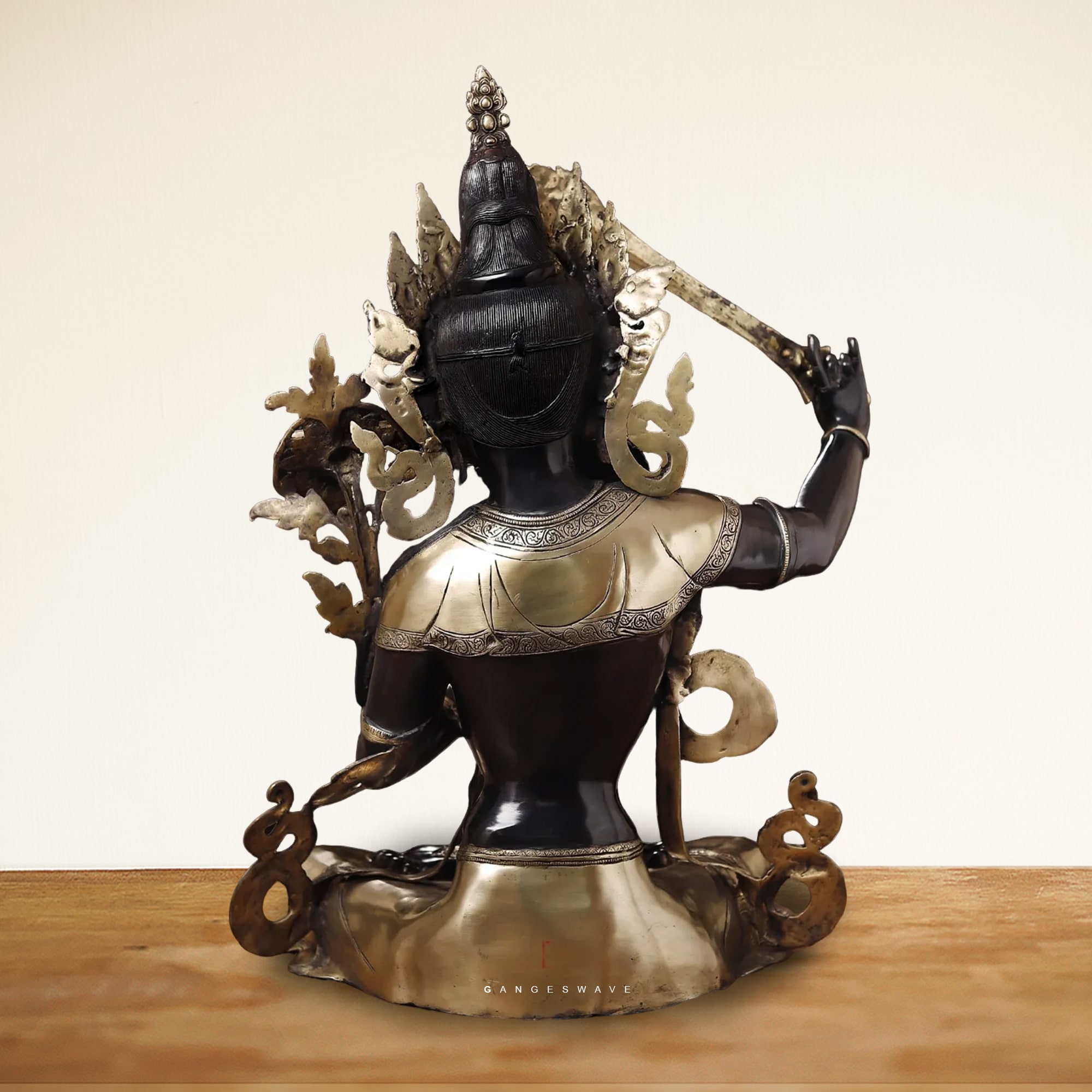 Artistic Brass Tara Statue in Black and Gold - 32 inches - Buy ...