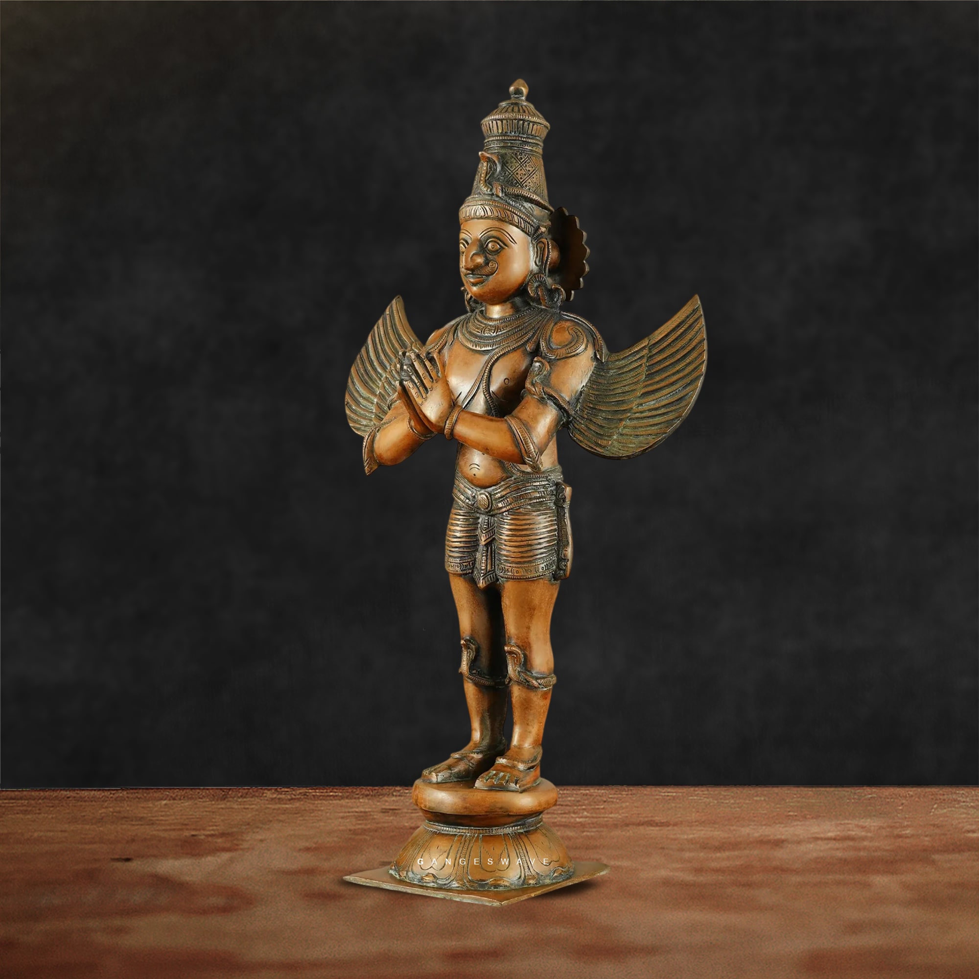Garuda Bras Statue in Vintage Finish -21 inches - Buy exclusive brass ...