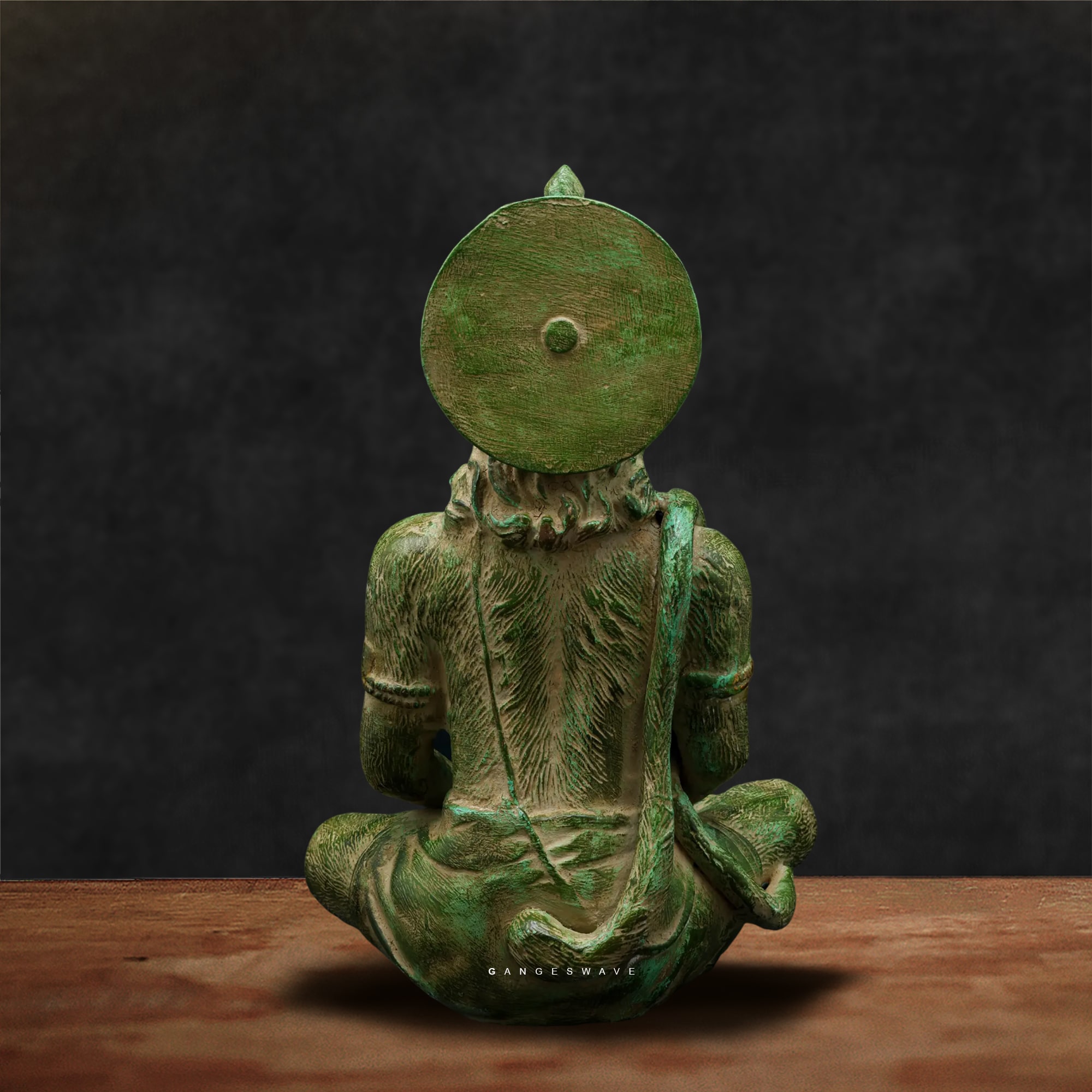 Hanuman Brass Statue in Dhyan Mudra - 11 inches - Buy exclusive brass ...