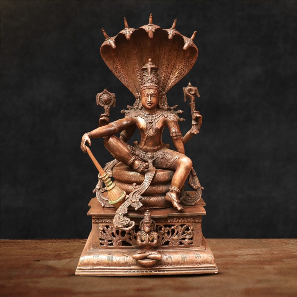 Vishnu Das Avtar Bronze Statue - 31 inches - Gangeswave | Buy exclusive ...