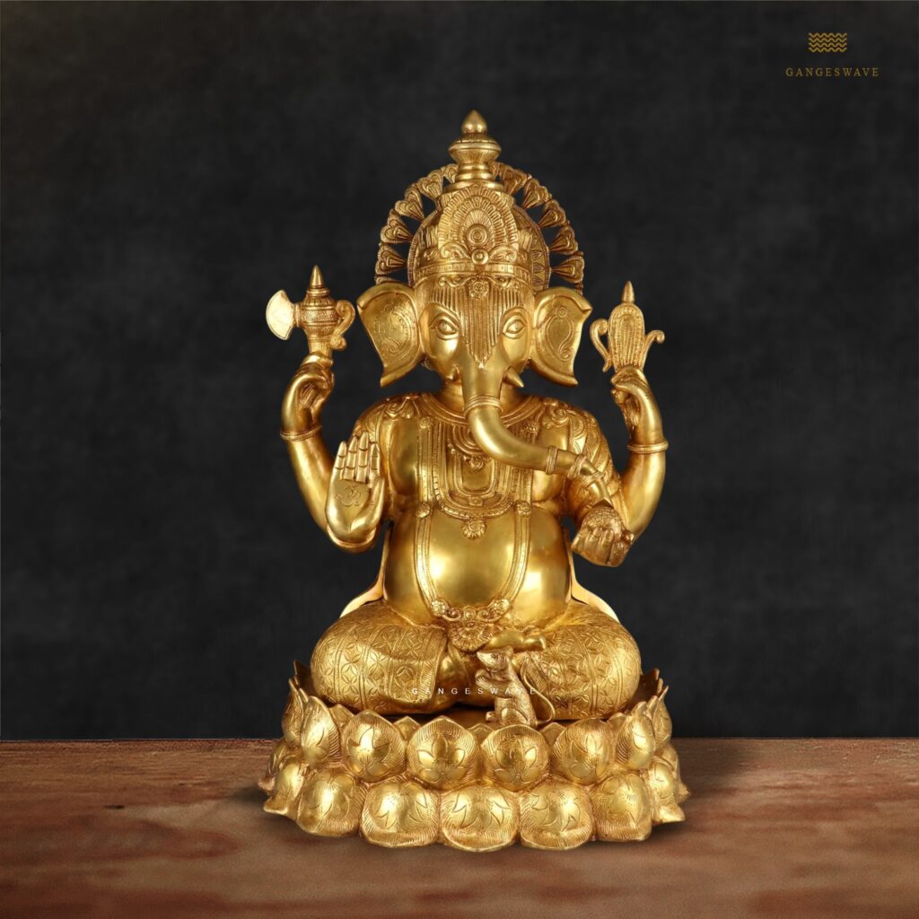 Crafting the Best Brass Ganesh Idol for Ganesh Chaturthi - Gangeswave ...