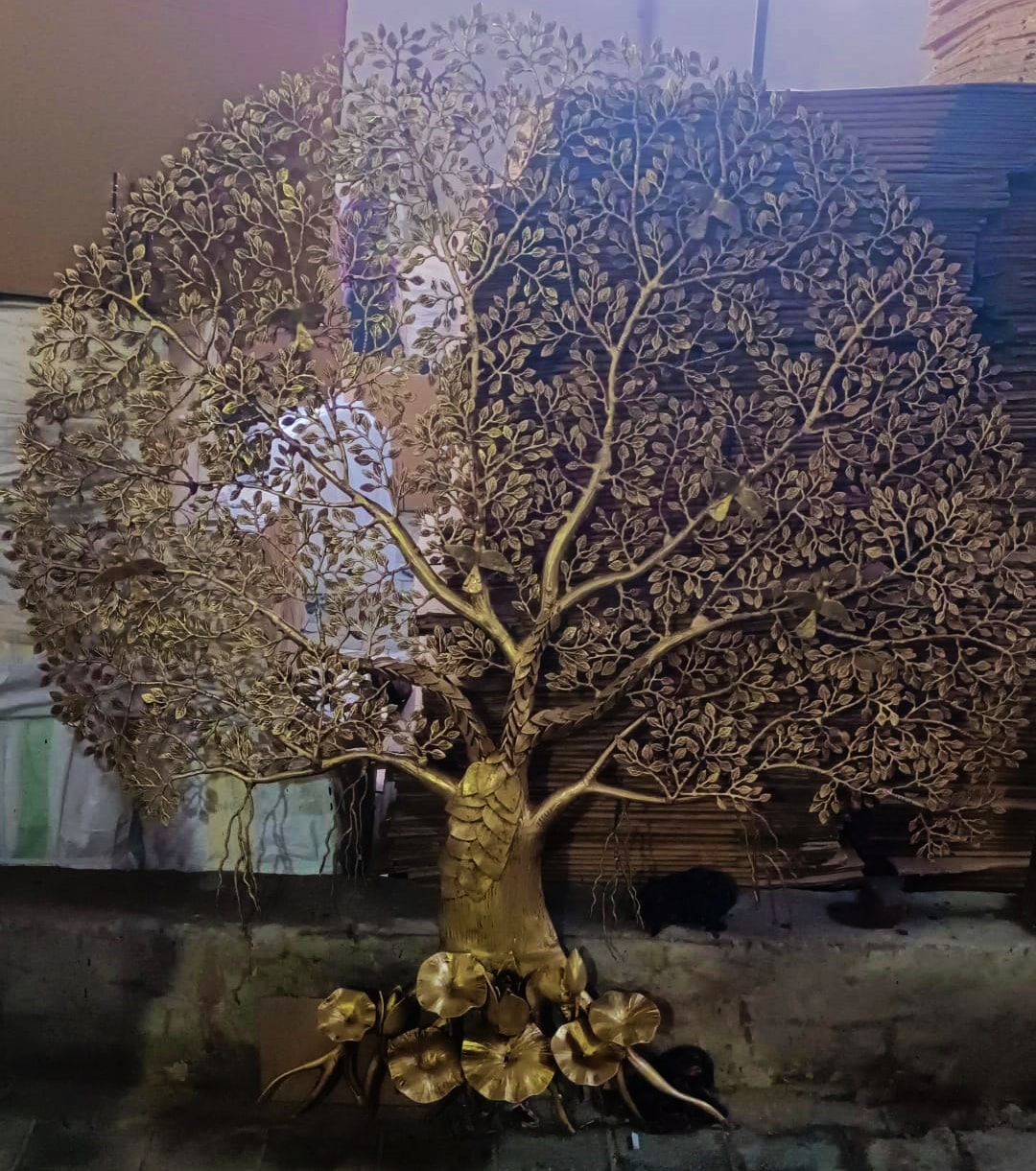 Kalpa Vriksha Brass Large Tree of Life Wall Hanging - 75 inches - Buy ...