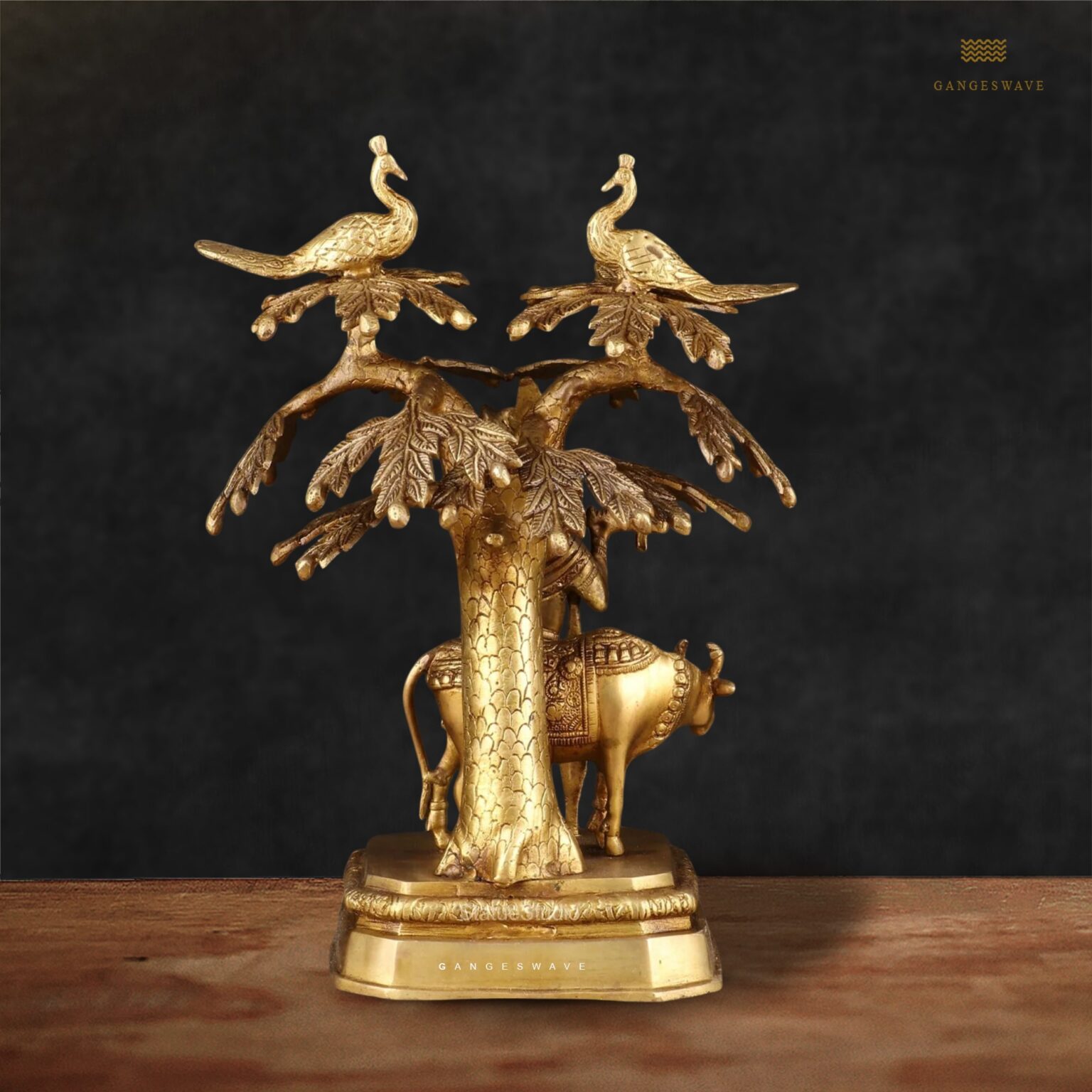 Krishna Statue Under the Tree - 13 inches - Gangeswave | Buy exclusive ...