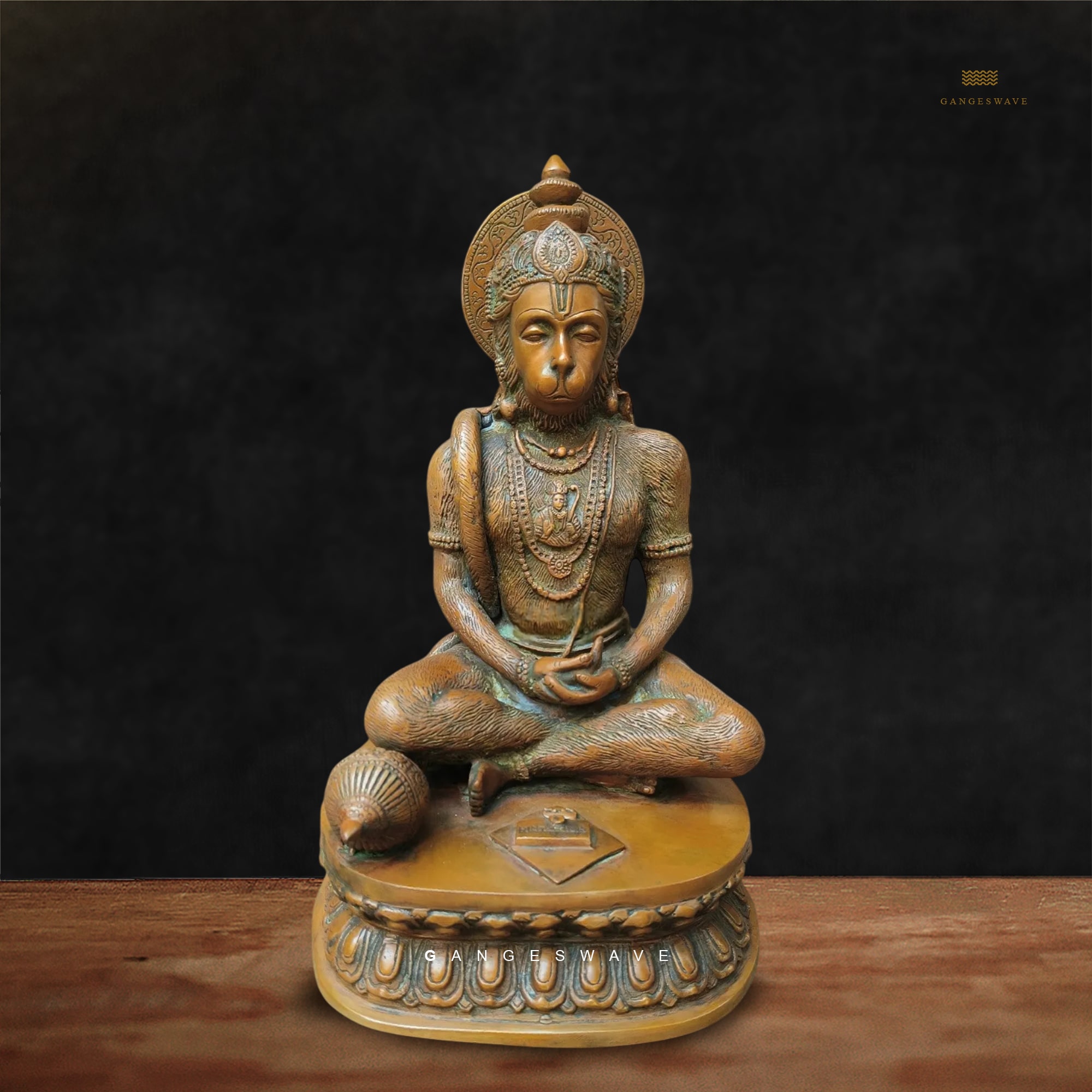 Ashirwad Brass Hanuman Statue - 14 inches - Buy exclusive brass statues ...