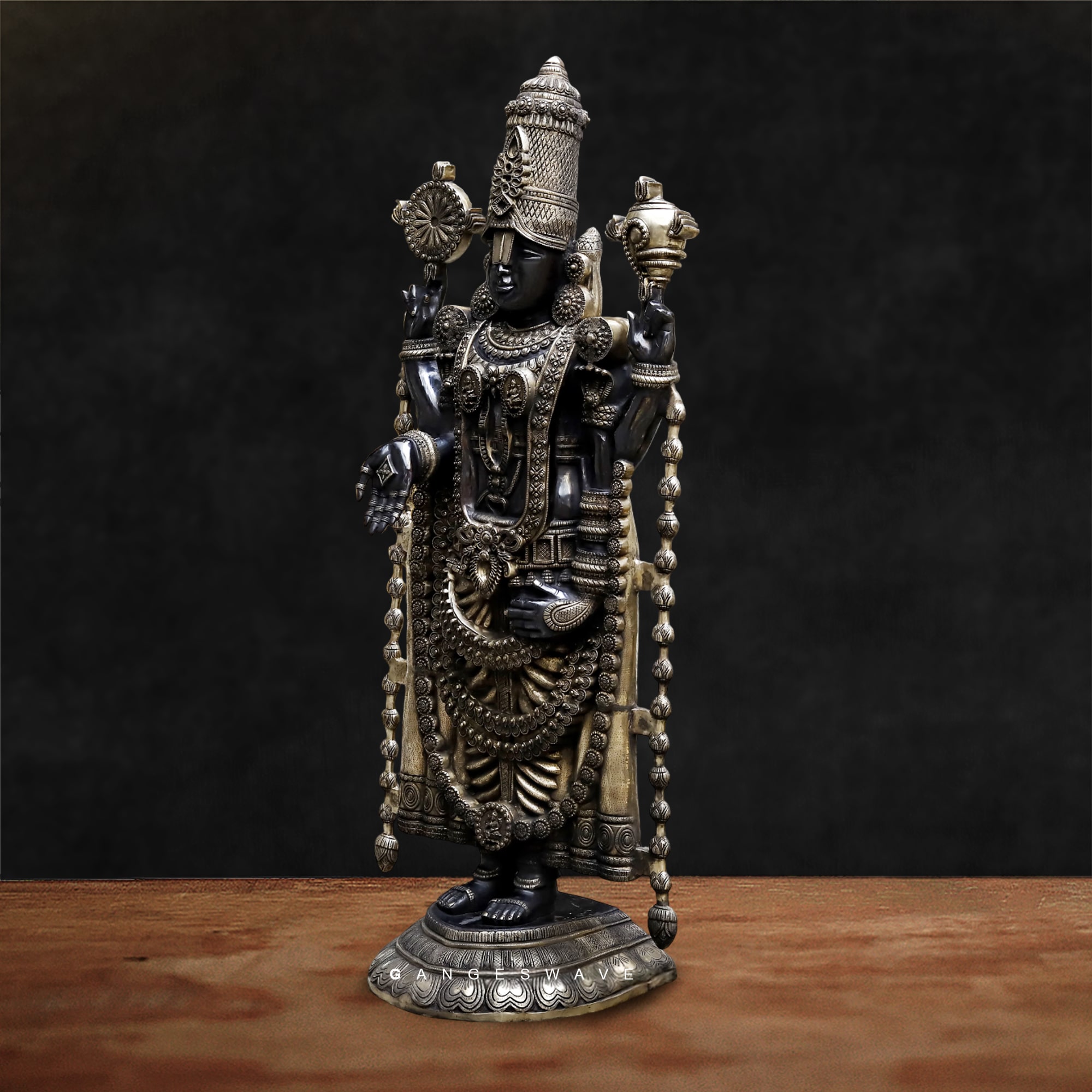 6 Feet Grand Brass Shri Balaji Tirupati Statue - Buy exclusive brass ...