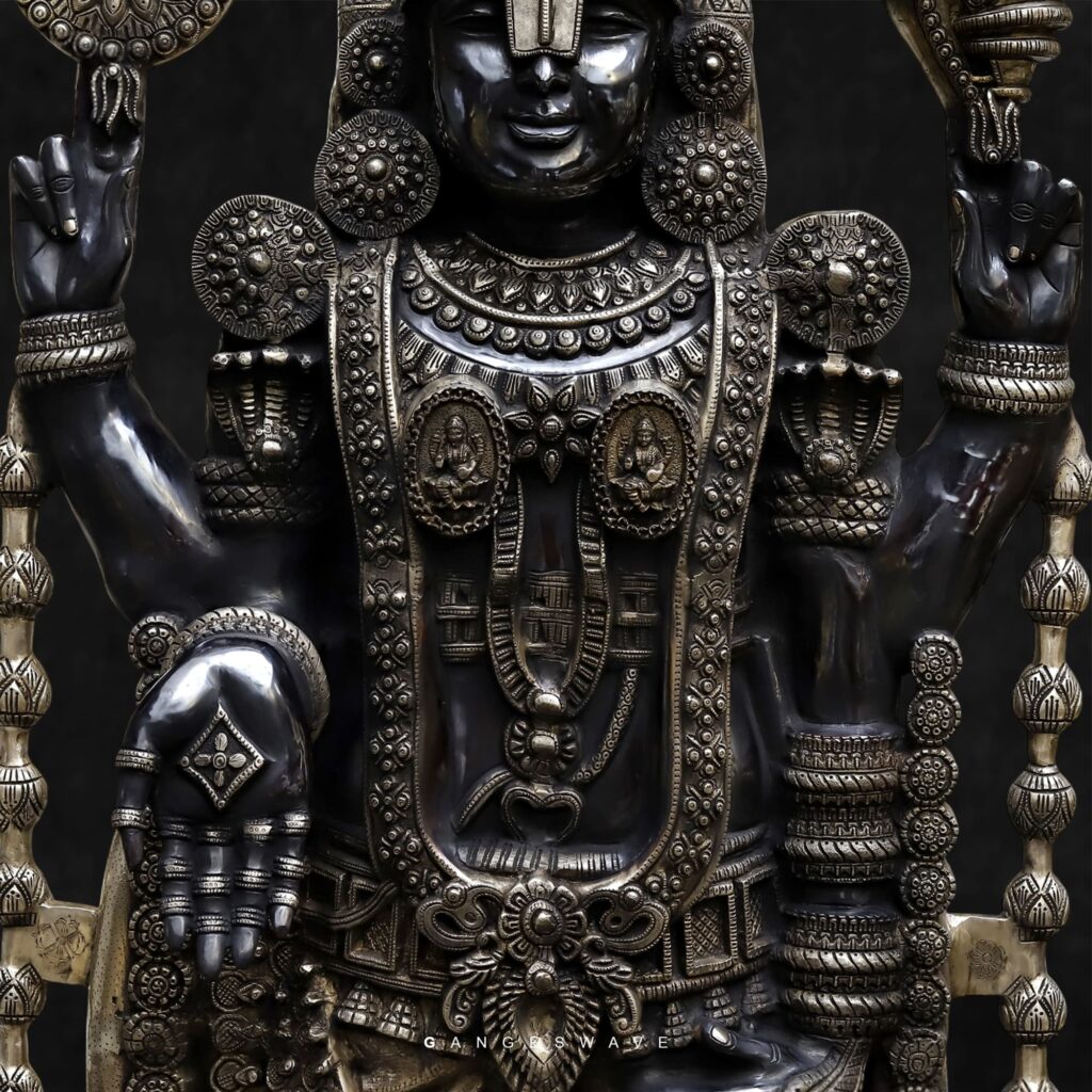 6 Feet Grand Brass Shri Balaji Tirupati Statue - Gangeswave | Buy ...