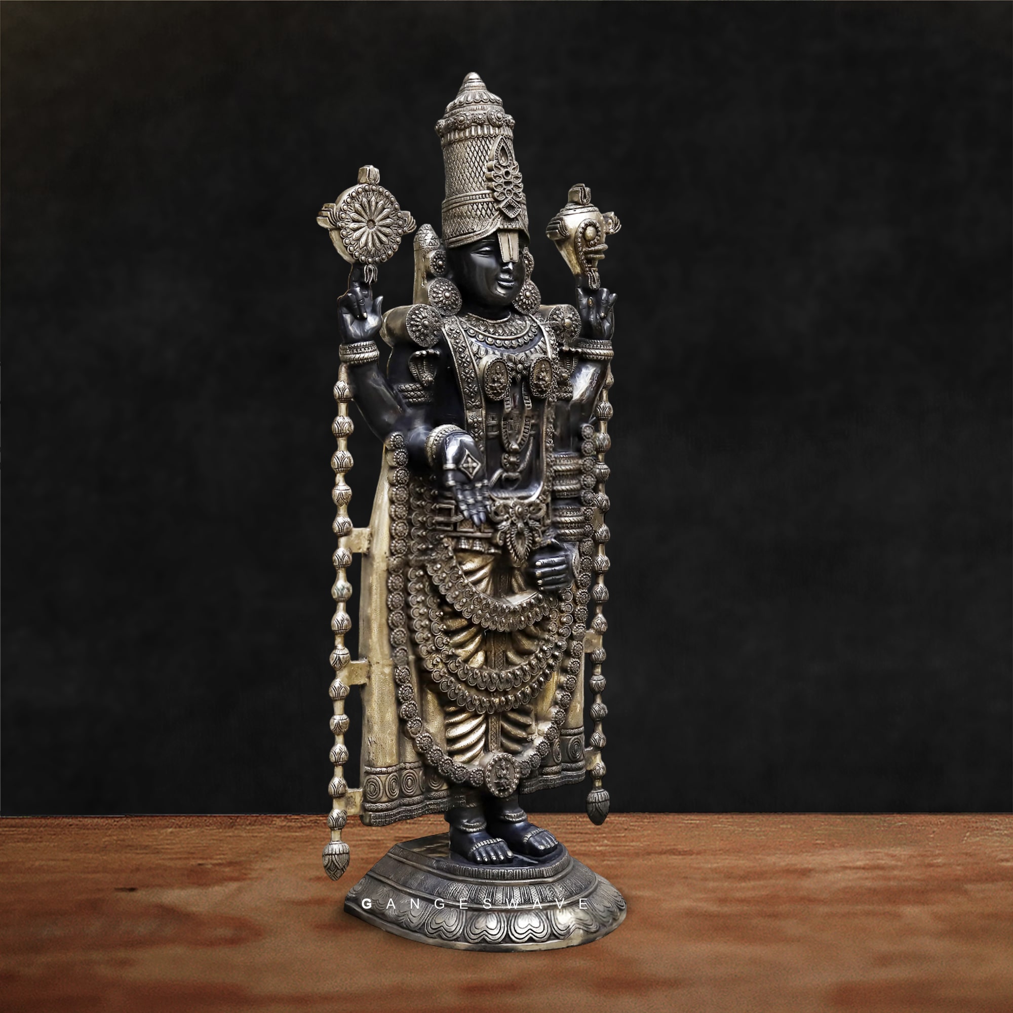 6 Feet Grand Brass Shri Balaji Tirupati Statue - Buy exclusive brass ...