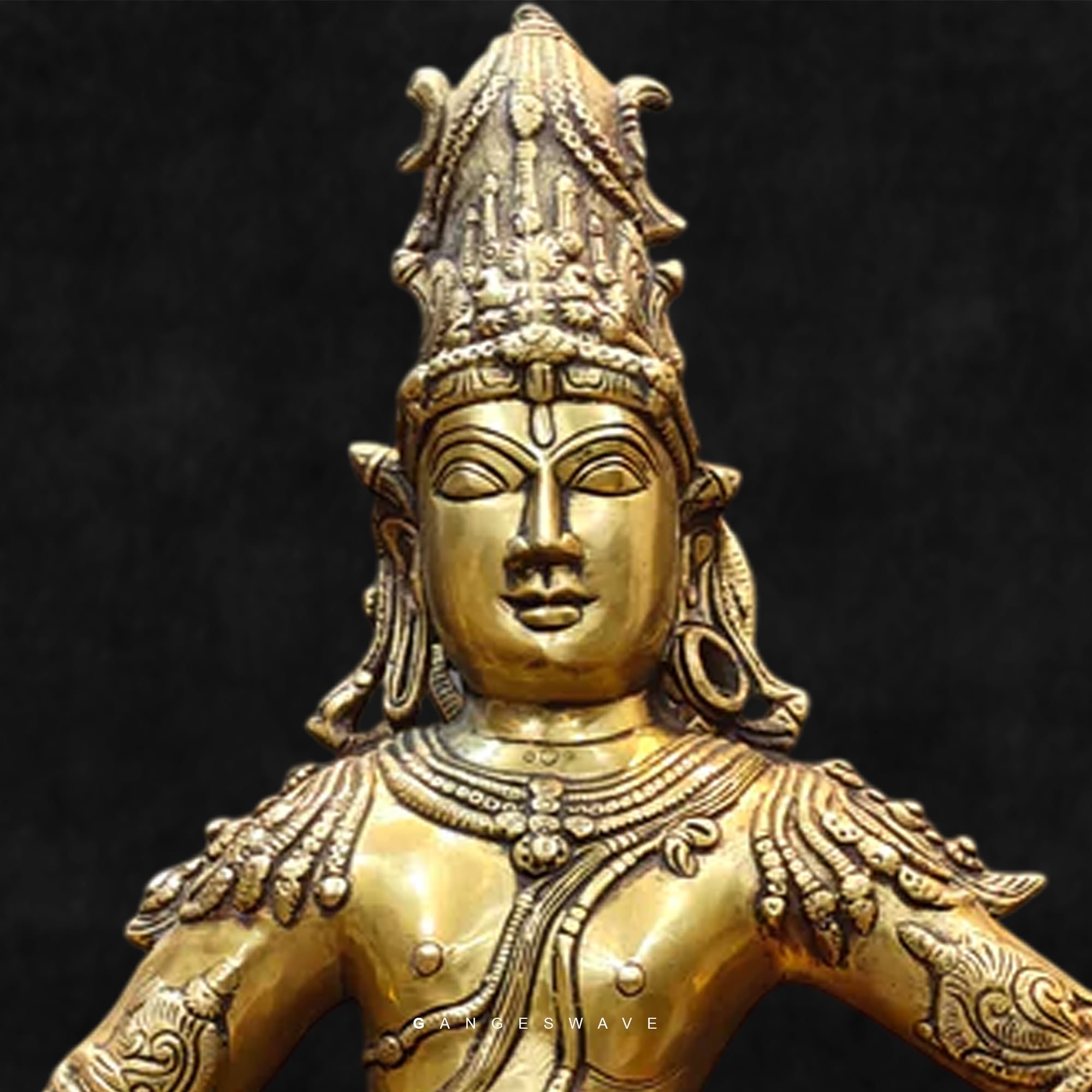 Pashupati Nath Shiva Brass Statue - 32 inches - Buy exclusive brass ...