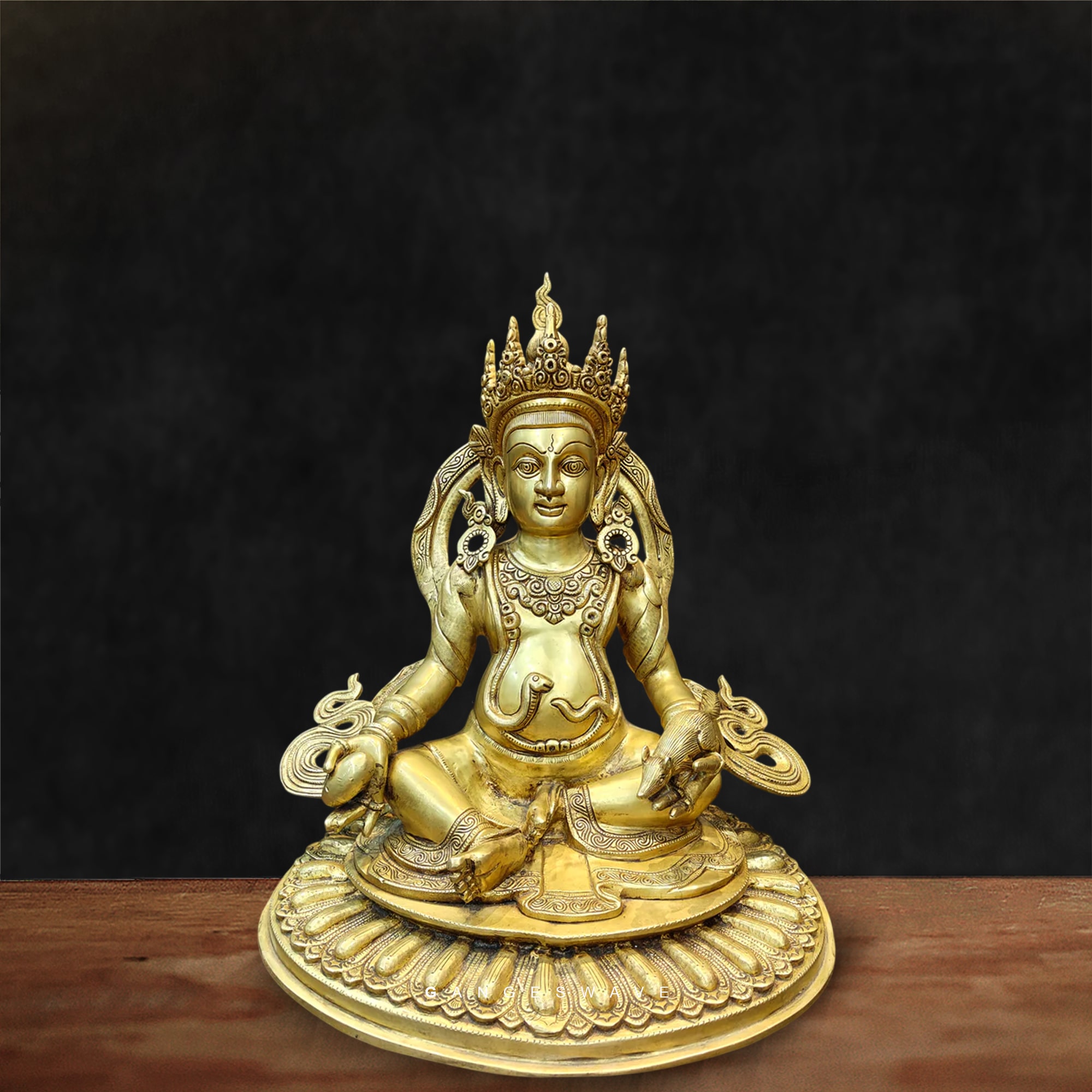 Lord Kuber Brass Idol for Wealth & Prosperity - Gangeswave | Buy ...