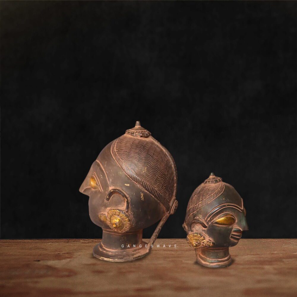Brass Gauri Head – Tribal Indian Art Decor - Buy exclusive brass ...